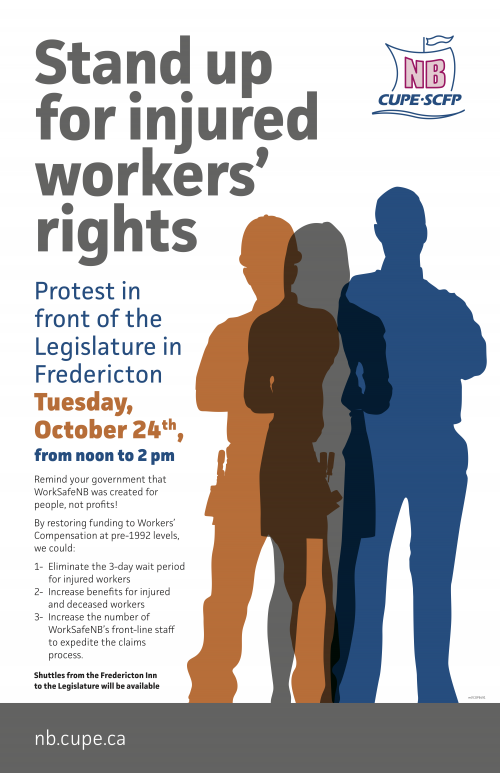 Protest at the Legislature | CUPE New Brunswick