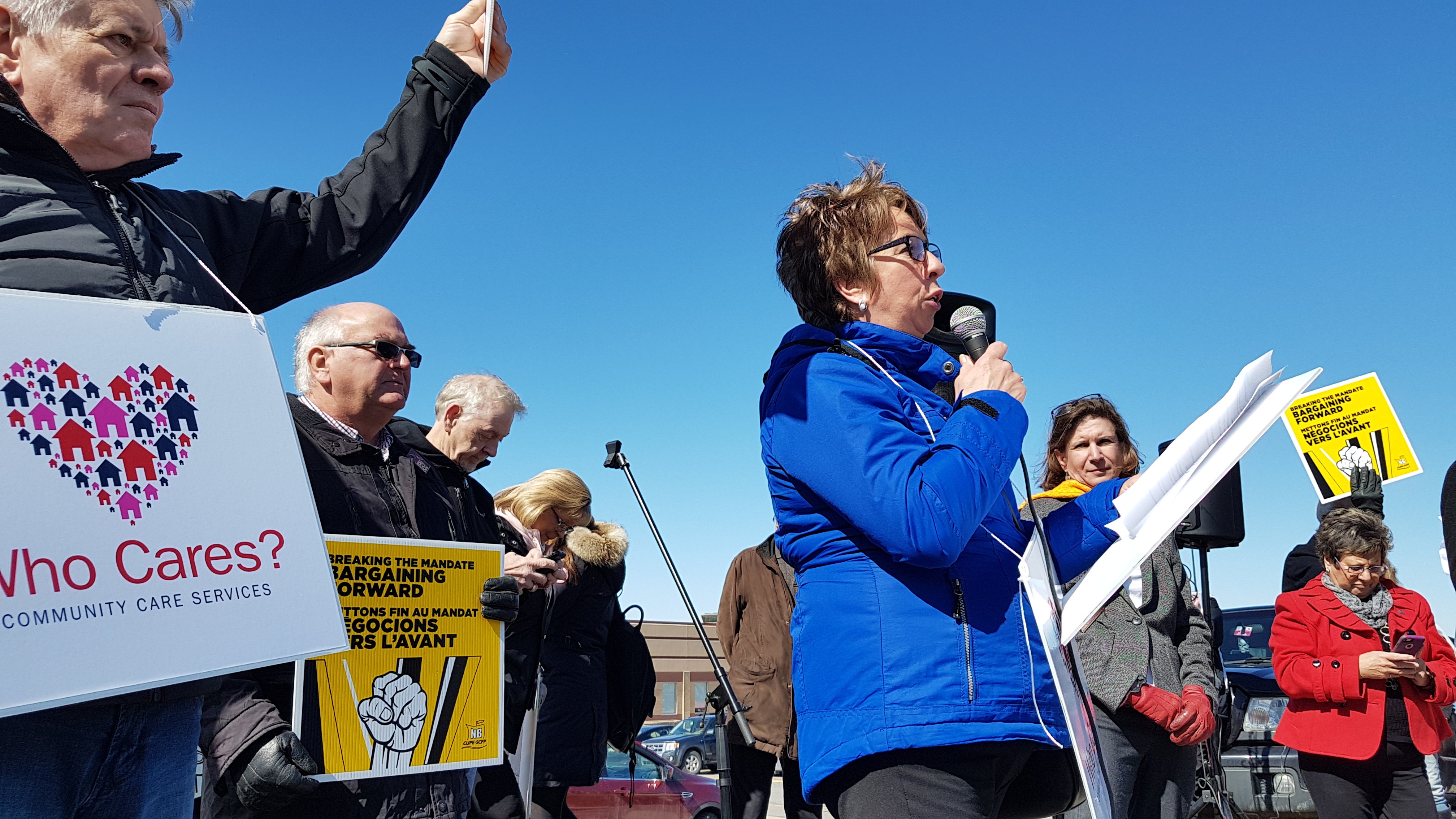 Home Care Workers Protest the Canadian Red Cross | CUPE New Brunswick