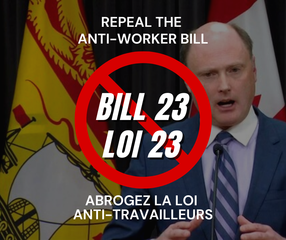 Rally to Repeal Bill 23 | CUPE New Brunswick