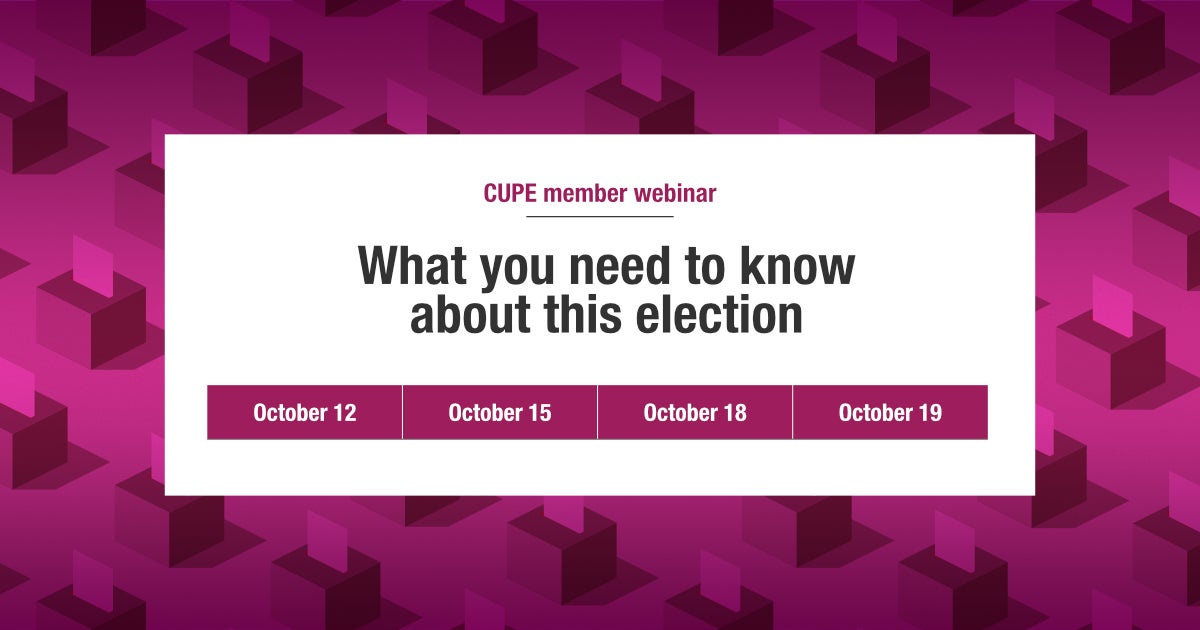 What you need to know about this election | CUPE New Brunswick